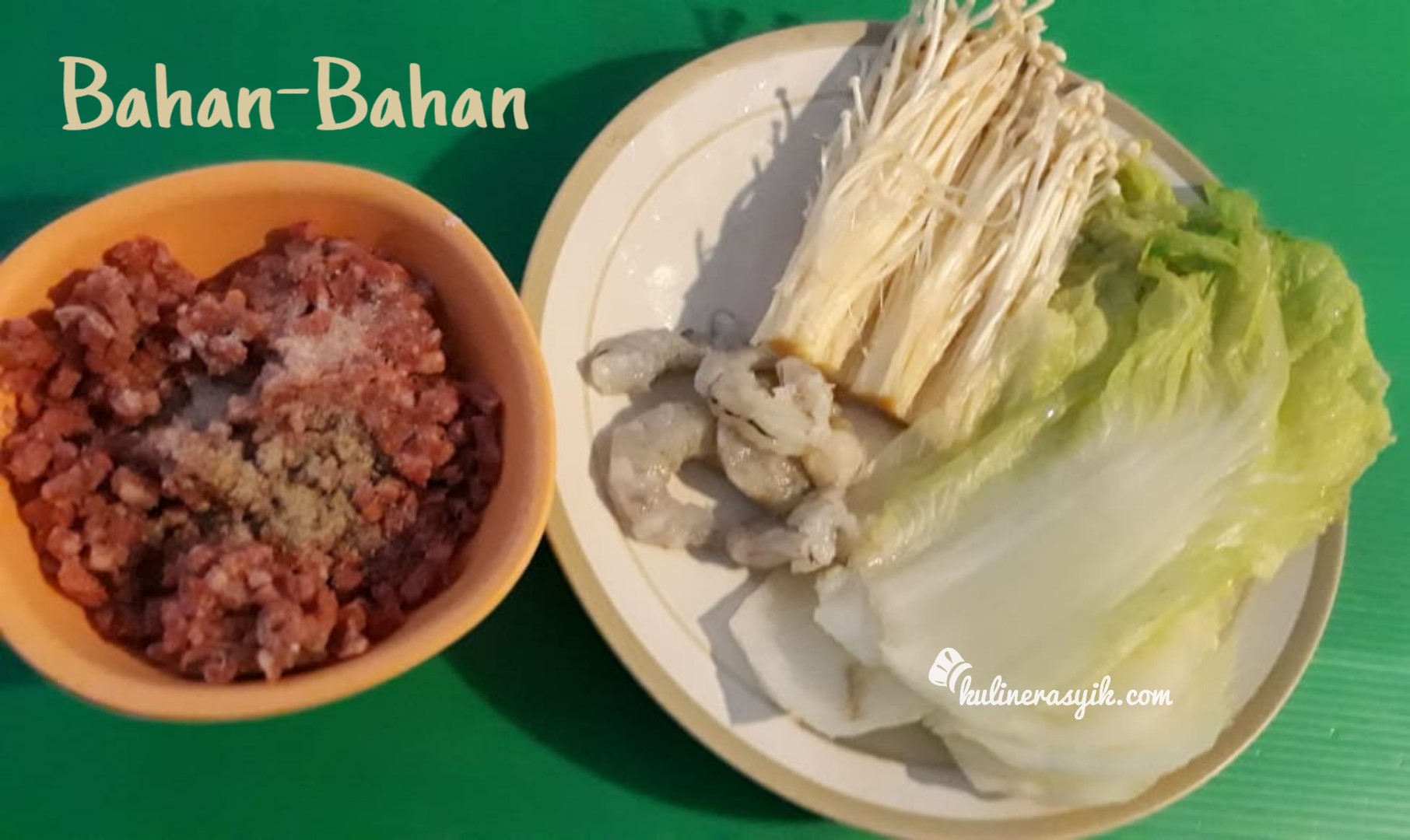 √Ide Resep Sehat: Sawi Putih Gulung Daging Udang - Kuliner Asyik